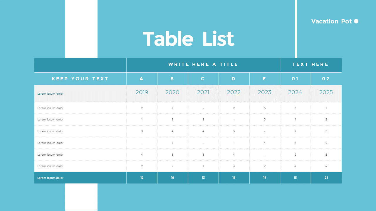 Summer Vacation PowerPoint Templates for Presentation