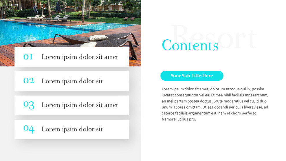 The Resort PPT Design Templates