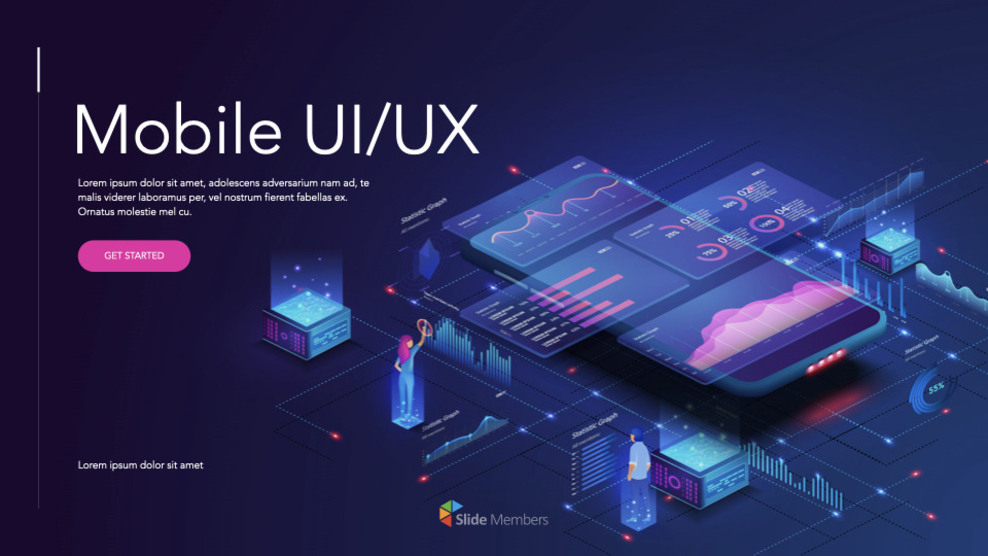 Mobile UI/UX slides presentation