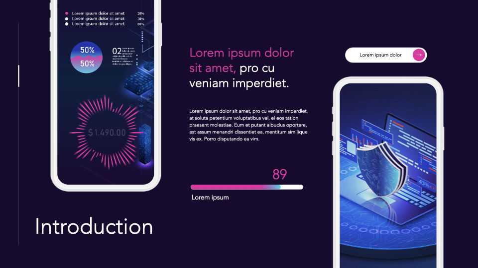 Mobile UI/UX slides presentation