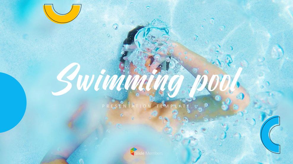 Swimming Pool PowerPoint Templates Design|Lifestyle