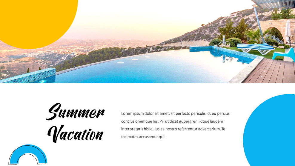 Swimming Pool PowerPoint Templates Design|Lifestyle