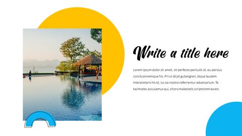 Swimming Pool PowerPoint Templates Design|Lifestyle