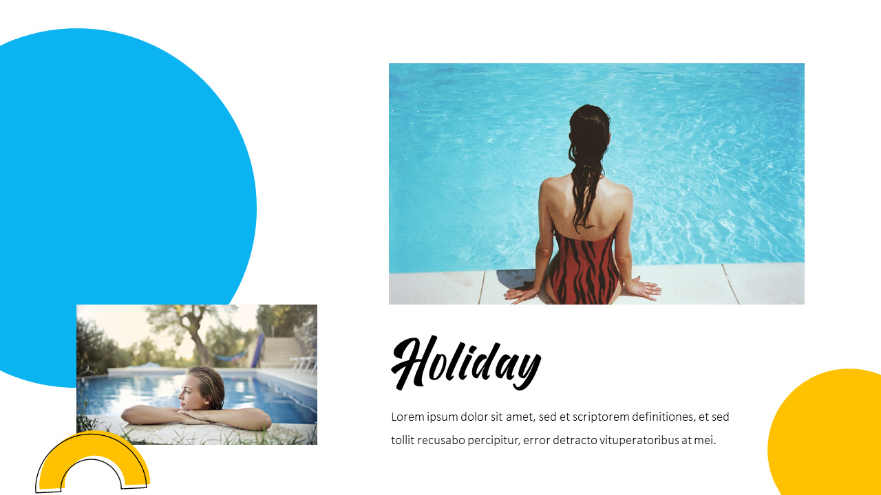 Swimming Pool PowerPoint Templates Design|Lifestyle