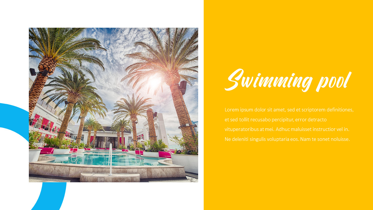 Swimming Pool PowerPoint Templates Design|Lifestyle
