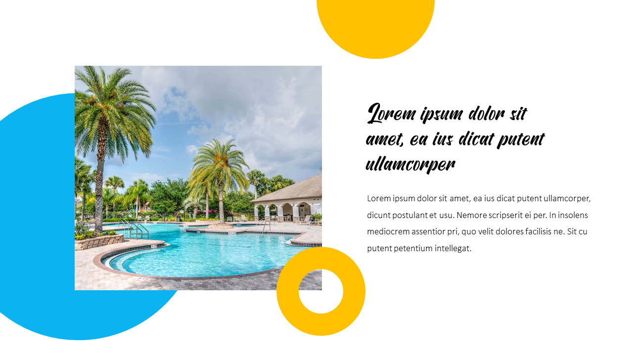 Swimming Pool PowerPoint Templates Design|Lifestyle