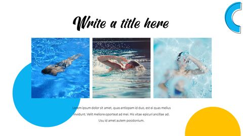 Swimming Pool PowerPoint Templates Design|Lifestyle