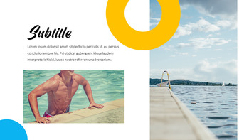 Swimming Pool PowerPoint Templates Design|Lifestyle