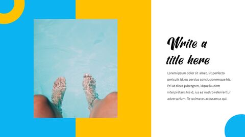 Swimming Pool PowerPoint Templates Design|Lifestyle