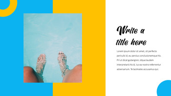 Swimming Pool PowerPoint Templates Design|Lifestyle