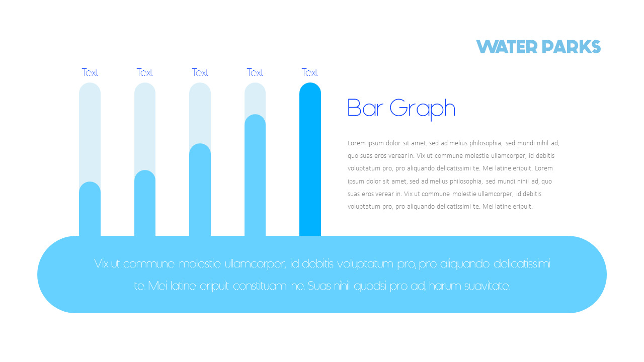 Water Park Best PowerPoint Template – Aqua Wave Deck