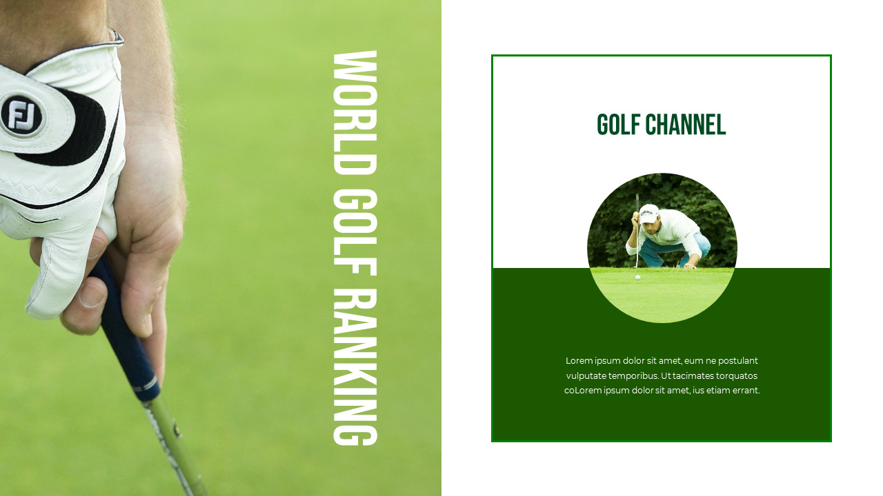 Golf Today PowerPoint Templates for Presentation
