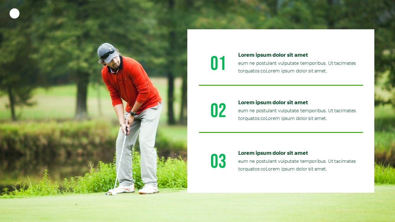 Golf Today PowerPoint Templates for Presentation