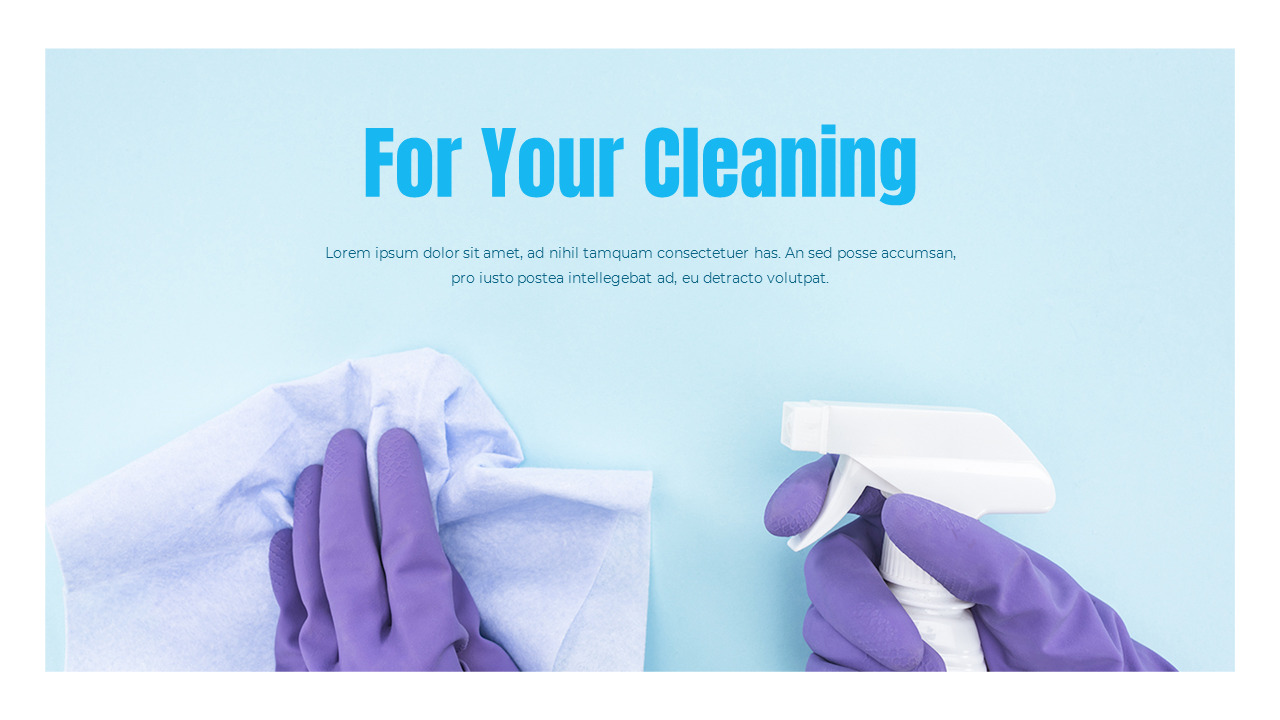 House Cleaning Service PPT Templates Design