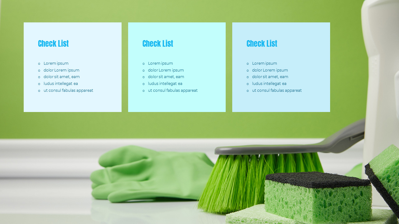 House Cleaning Service PPT Templates Design