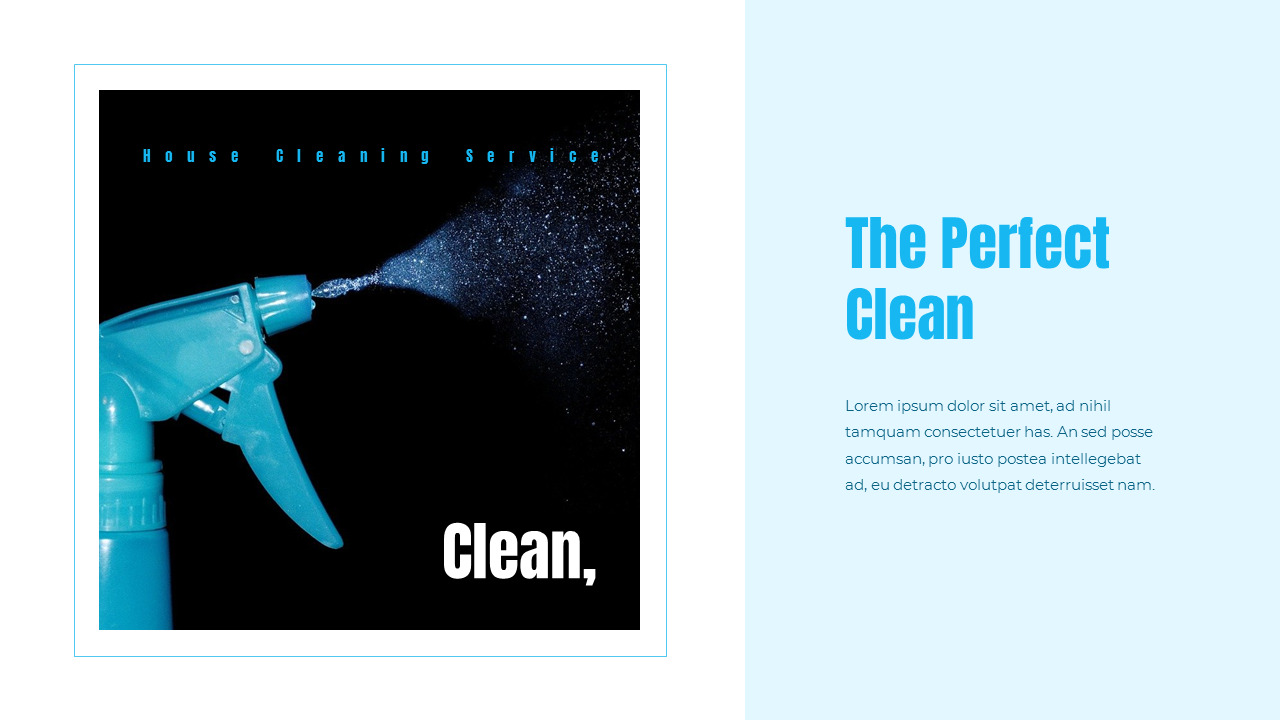 House Cleaning Service PPT Templates Design