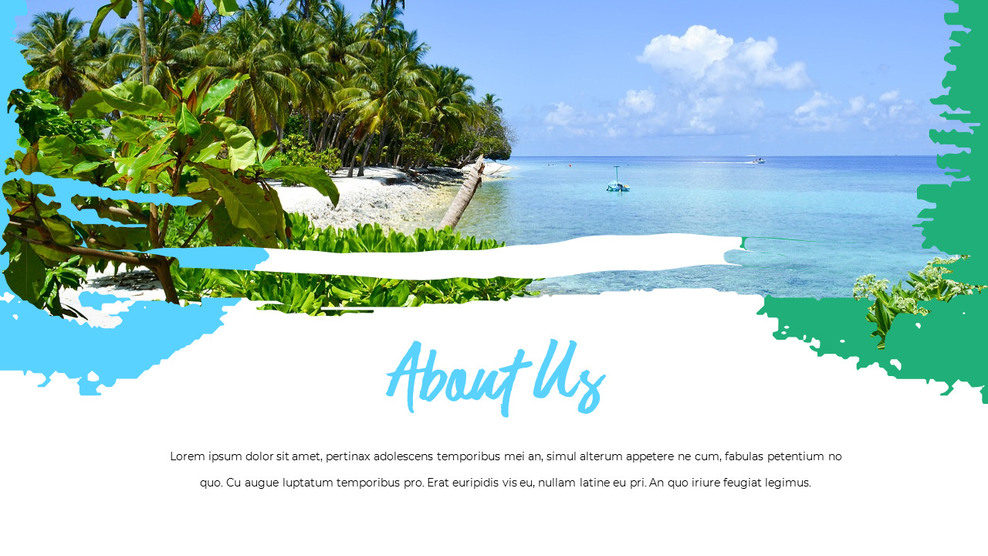 Tropical Beach slide powerpoint|Lifestyle|Templates