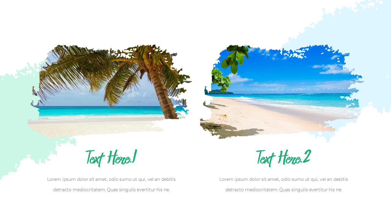 Tropical Beach slide powerpoint|Lifestyle|Templates