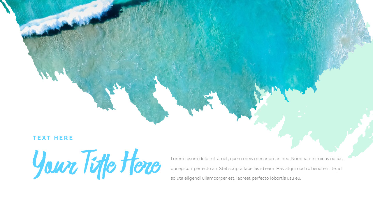 Tropical Beach slide powerpoint|Lifestyle|Templates