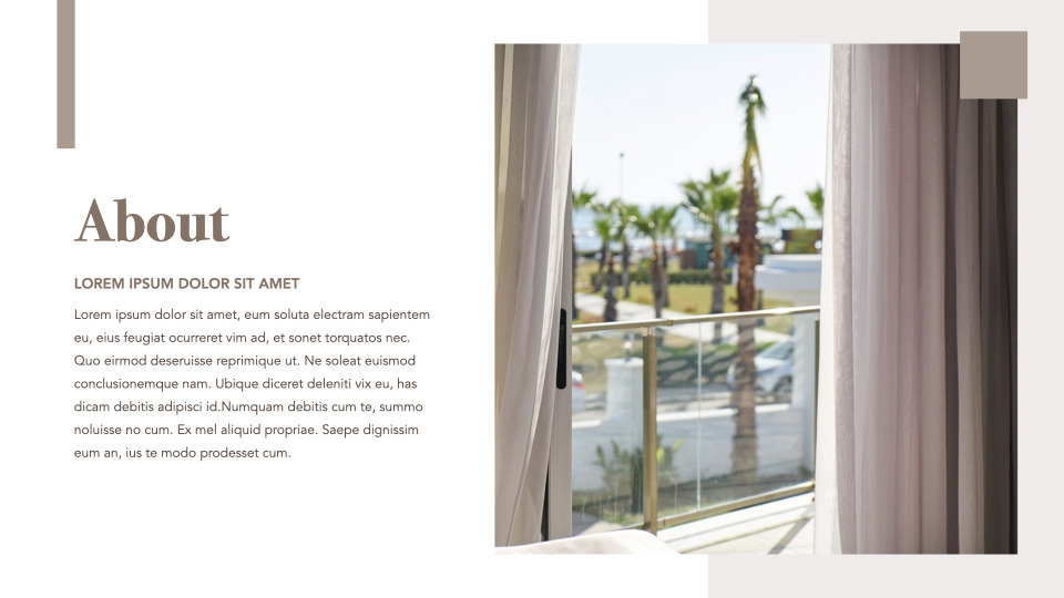 Staycation presentation slide design