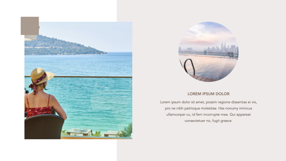 Staycation presentation slide design