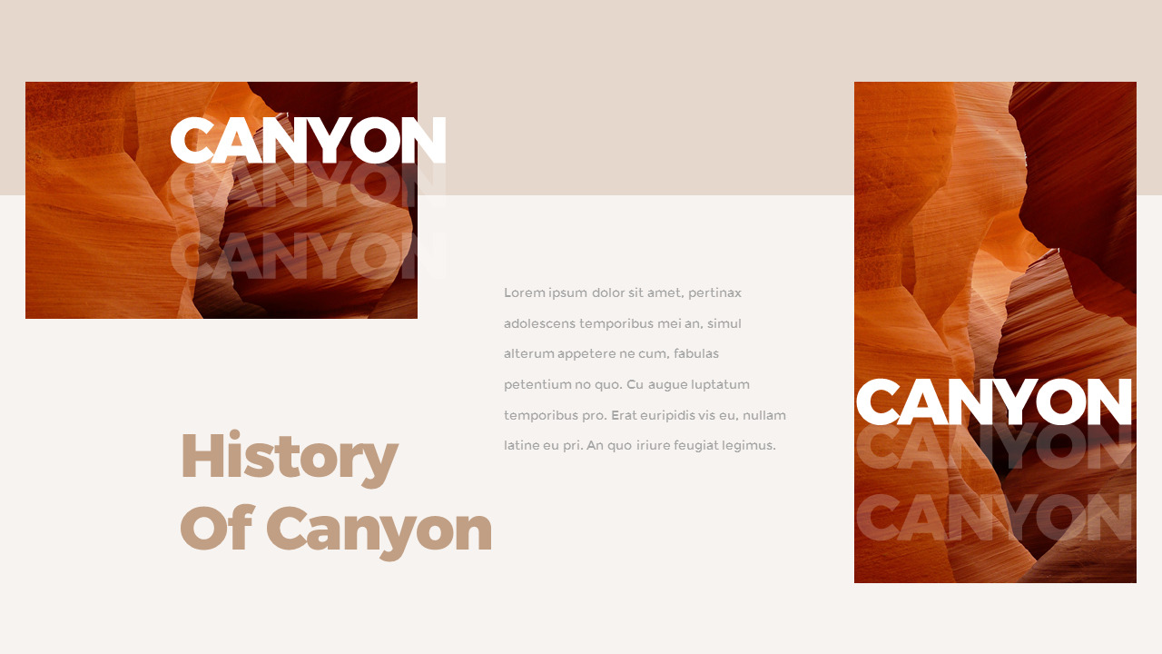 Antelope Canyon powerpoint design free|Lifestyle|Templates