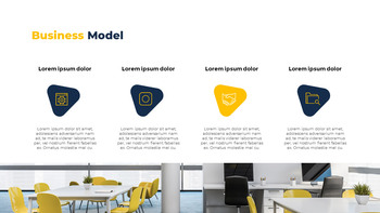 Line Design Pitch Deck powerpoint design free