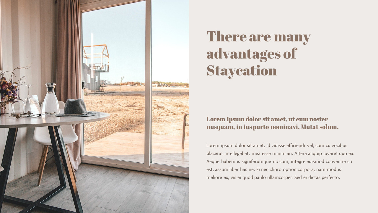 Staycation template google slides