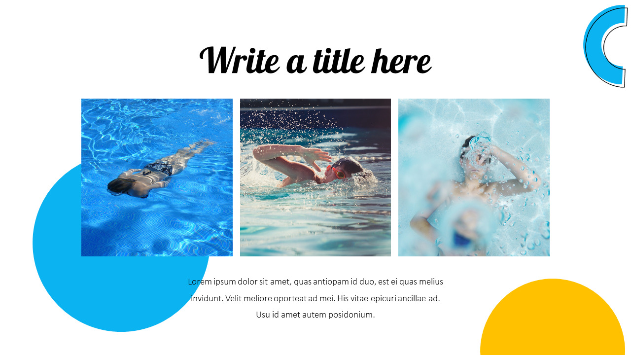 Swimming Pool Google PowerPoint Slides|Lifestyle