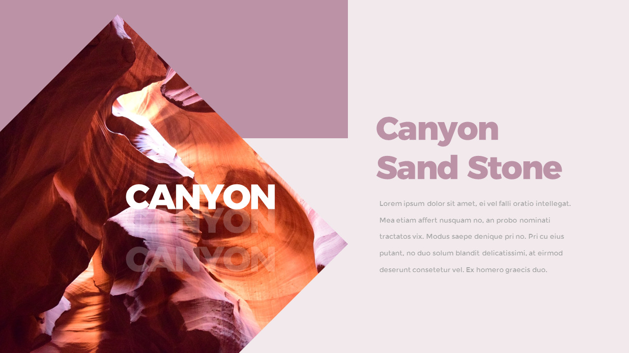 Antelope Canyon powerpoint design free|Lifestyle|Templates