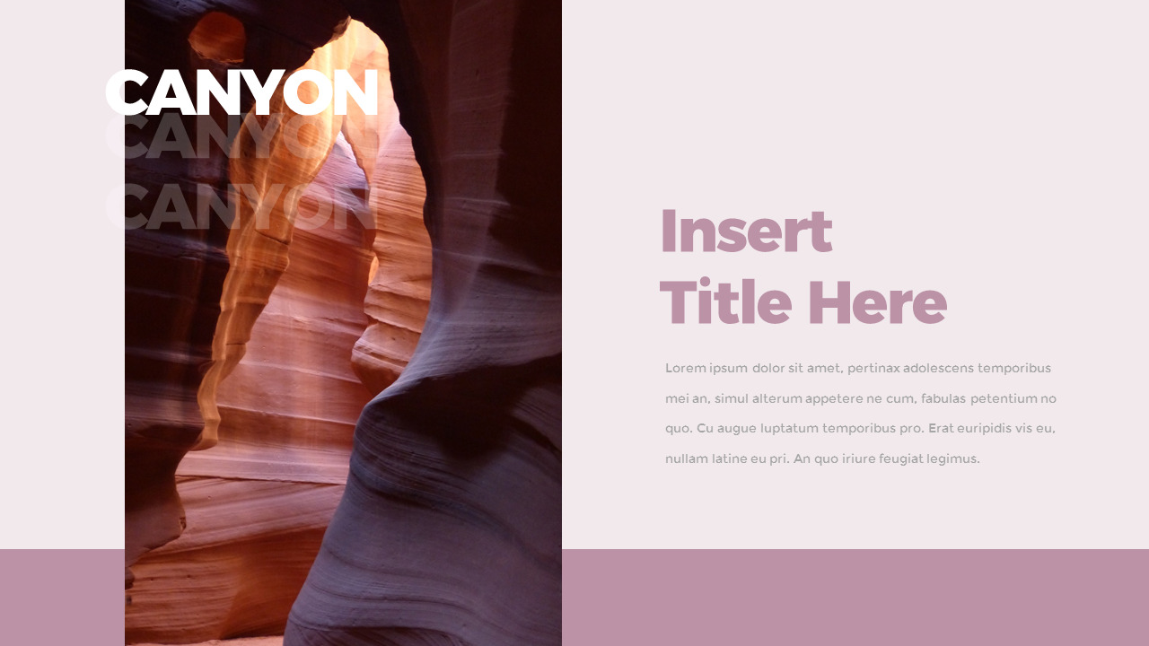 Antelope Canyon powerpoint design free|Lifestyle|Templates