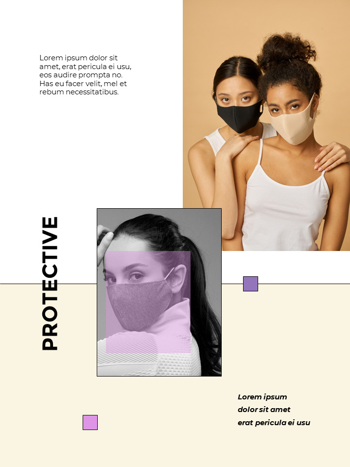 Fashion Mask in Pandemic Presentations PPT