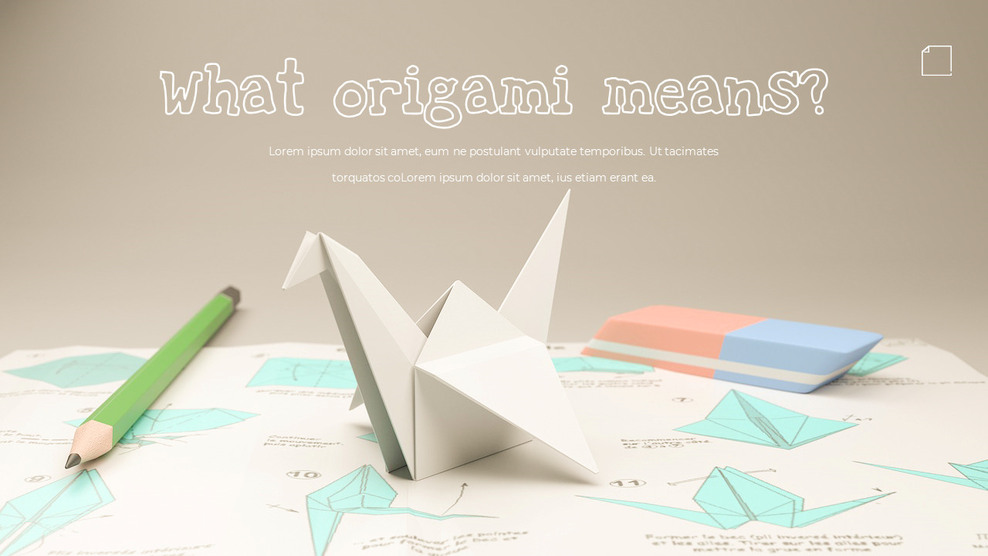 Make Origami PPT Presentation|Lifestyle|Templates