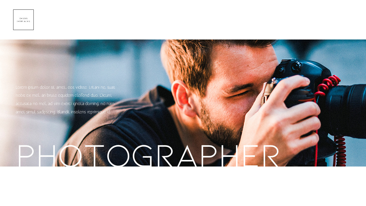 Photographer Simple PowerPoint Template