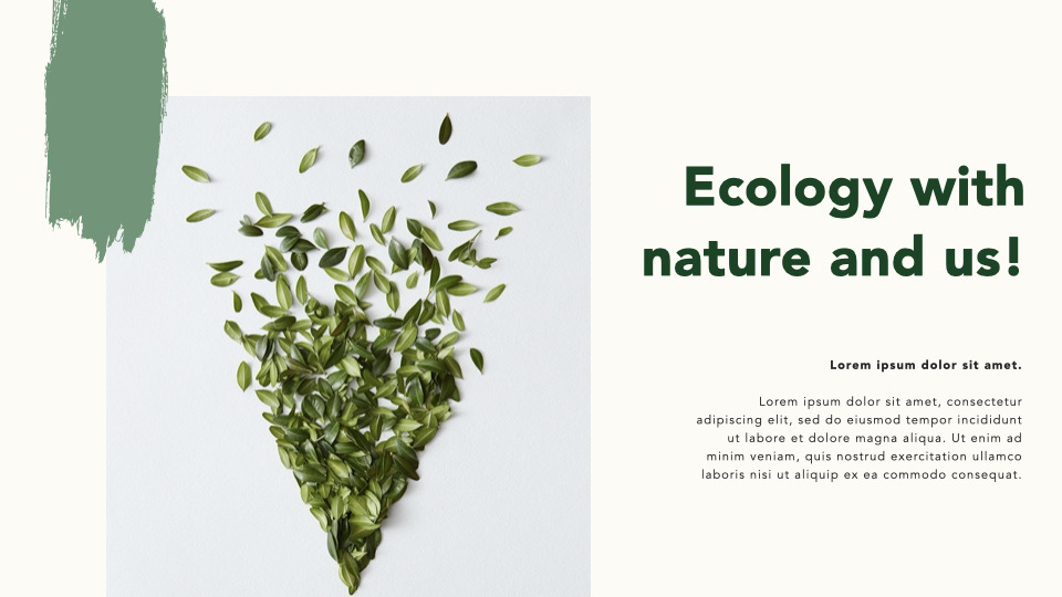 ECO Green template keynote