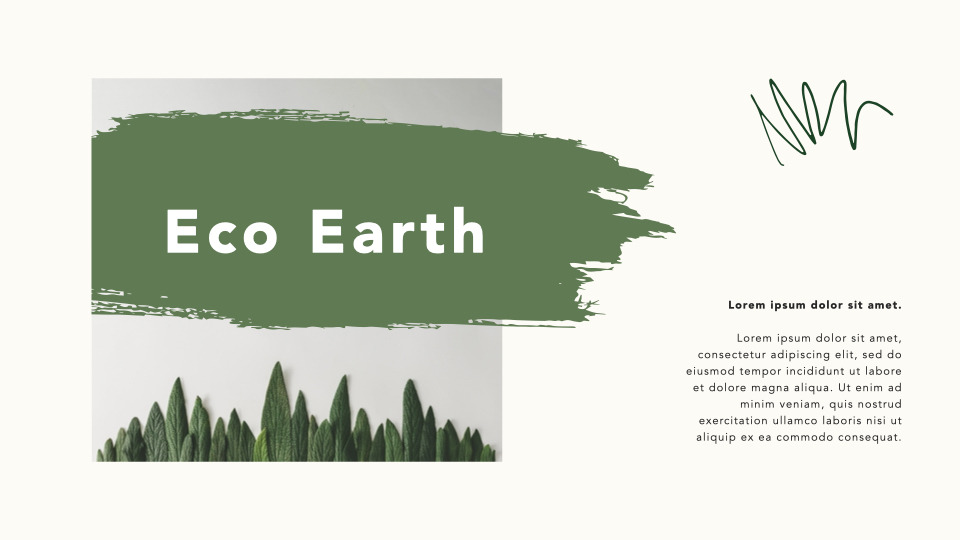 ECO Green template keynote