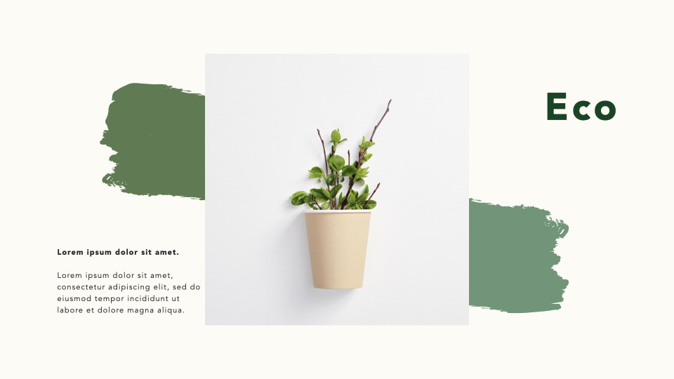 ECO Green template keynote