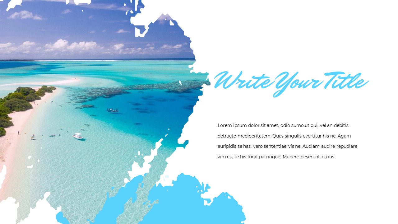 Tropical Beach Google Presentation Templates|Lifestyle|Slides