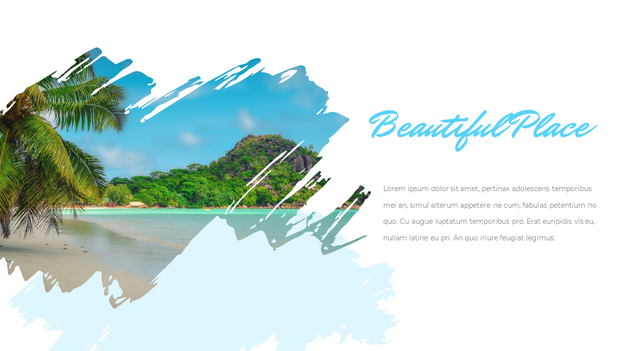 Tropical Beach Google Presentation Templates|Lifestyle|Slides