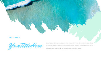 Tropical Beach Google Presentation Templates|Lifestyle|Slides