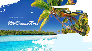Tropical Beach Google Presentation Templates|Lifestyle|Slides