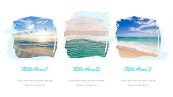Tropical Beach Google Presentation Templates|Lifestyle|Slides