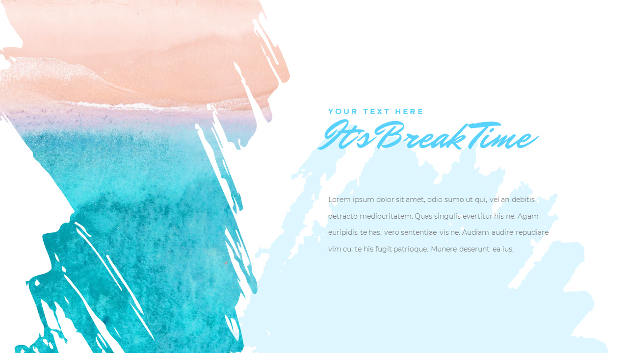 Tropical Beach Google Presentation Templates|Lifestyle|Slides