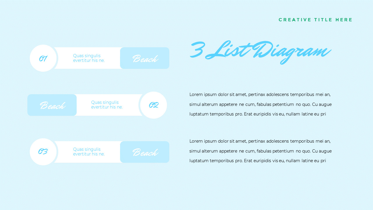 Tropical Beach Google Presentation Templates|Lifestyle|Slides