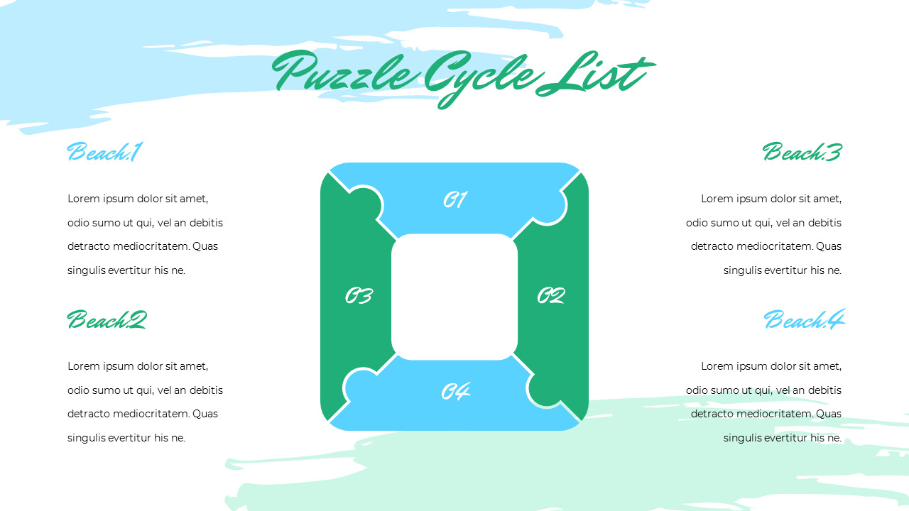 Tropical Beach Google Presentation Templates|Lifestyle|Slides