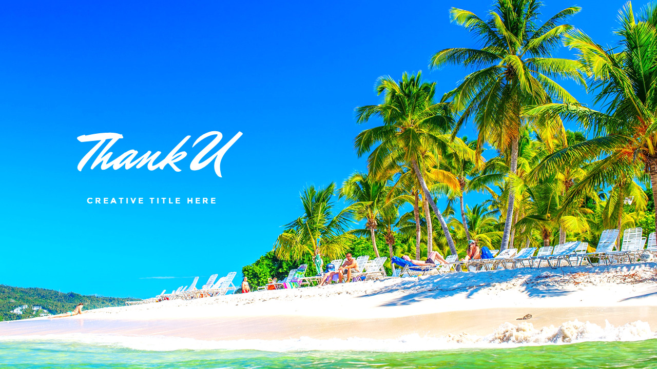 Tropical Beach Google Presentation Templates|Lifestyle|Slides
