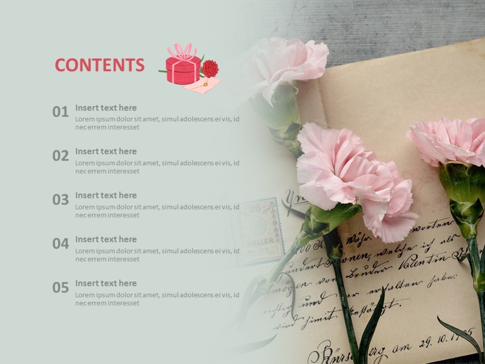 Free Powerpoint Sample - Gratitude Carnation
