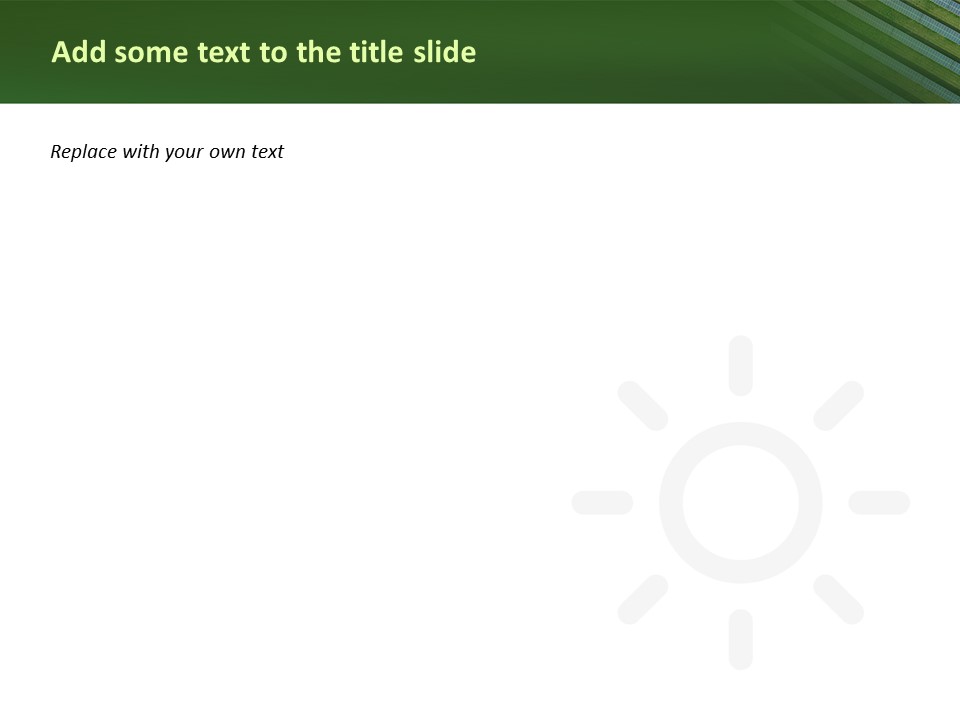 Free Powerpoint Sample - Solar Energy