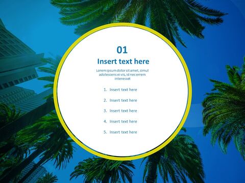 Plantilla PPT gratuita - Palmeras tropicales