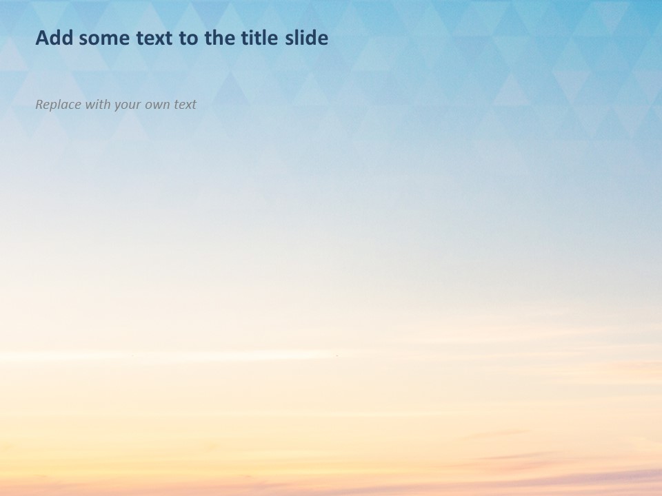 パステルサンセット - 無料のPowerPointテンプレート